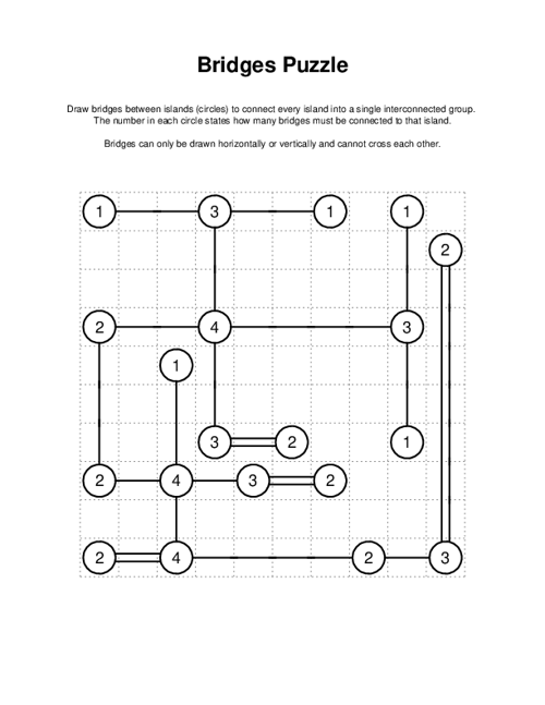 Bridges (Hashi) Puzzle Generator | Create Logic Puzzles